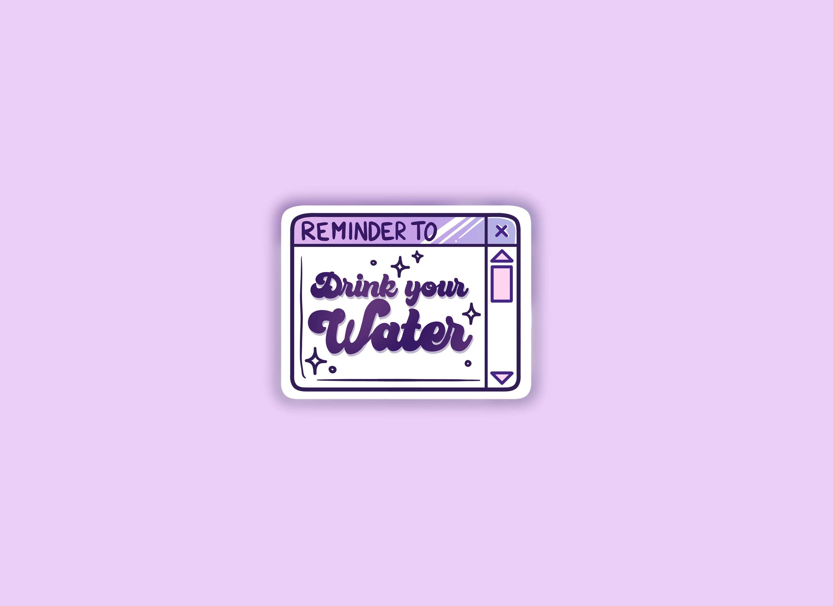 Drink Your Water Sticker | Katelyn Morin