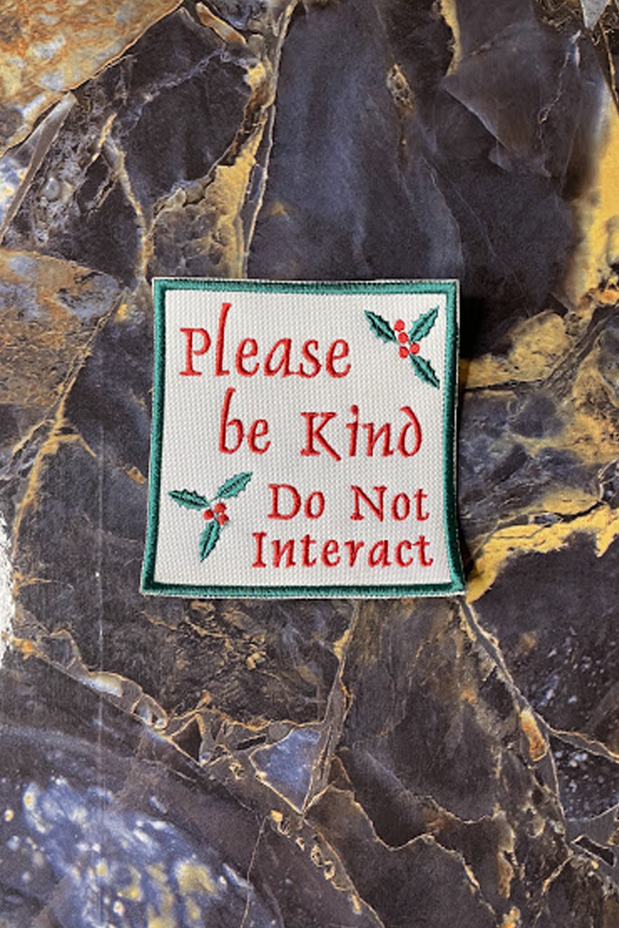 Do not interact Holly Themed Patch | Katelyn Morin