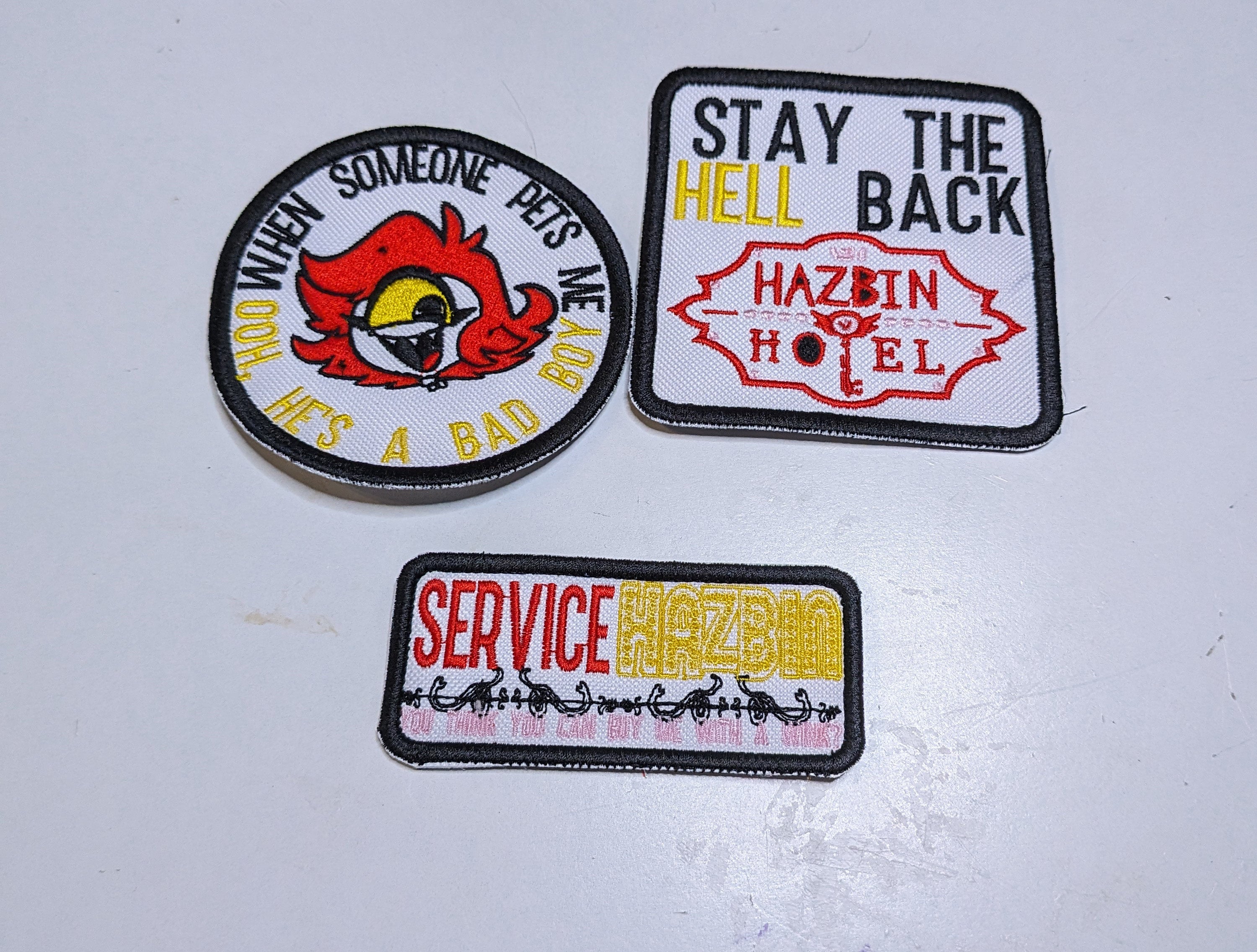 Service Dog Hazbin Hotel Themed Full Patch Set | Katelyn Morin