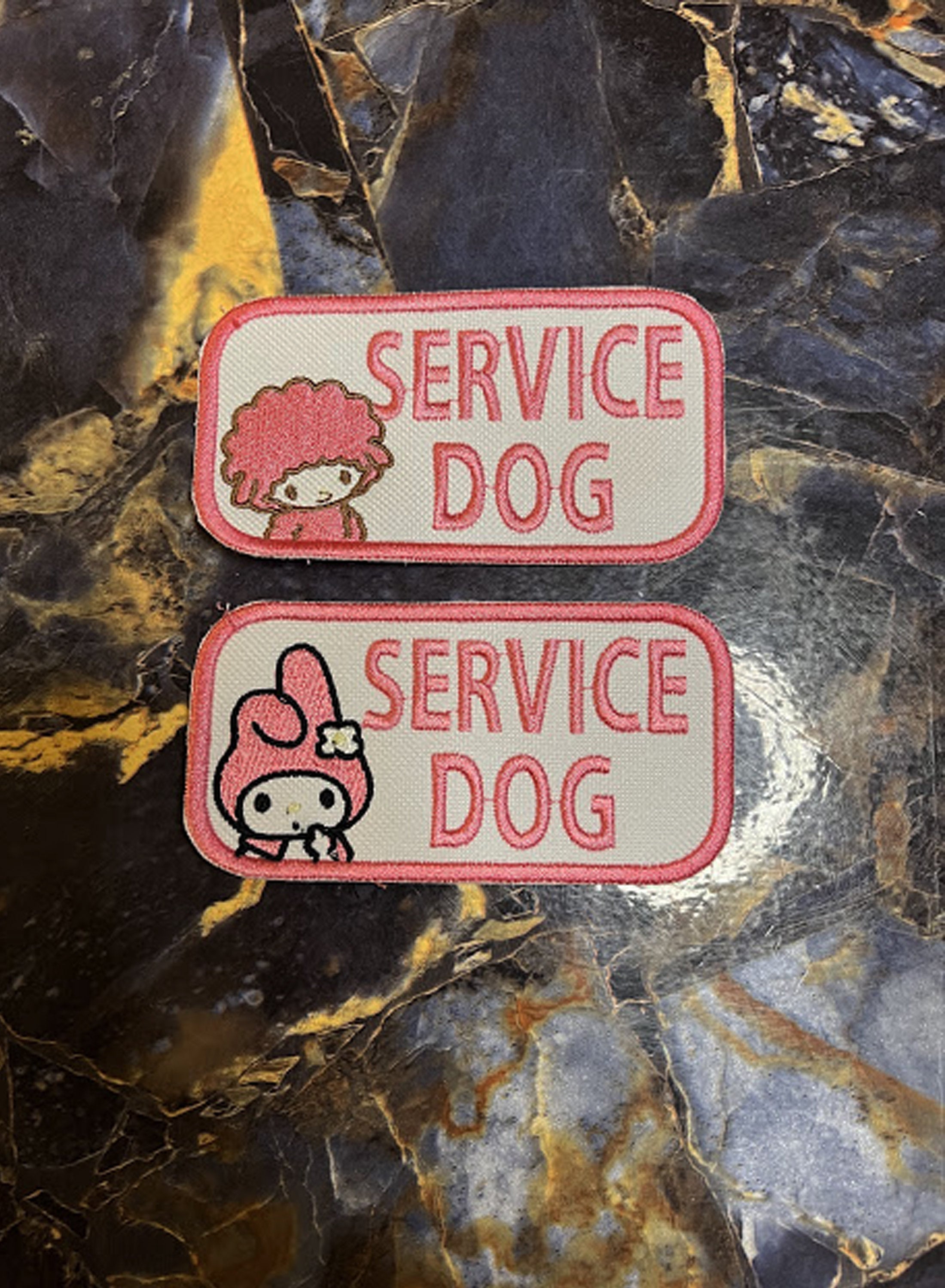 My Melody Themed Service Dog Patch Set | Katelyn Morin