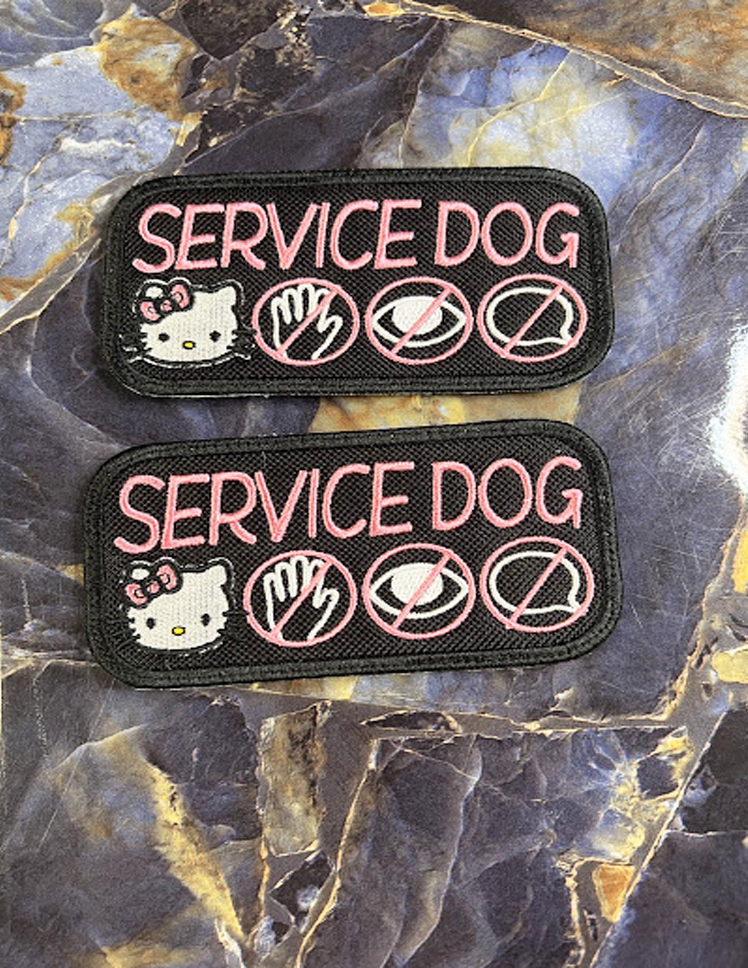 Hello Kitty Service Dog Themed Patch Set | Katelyn Morin