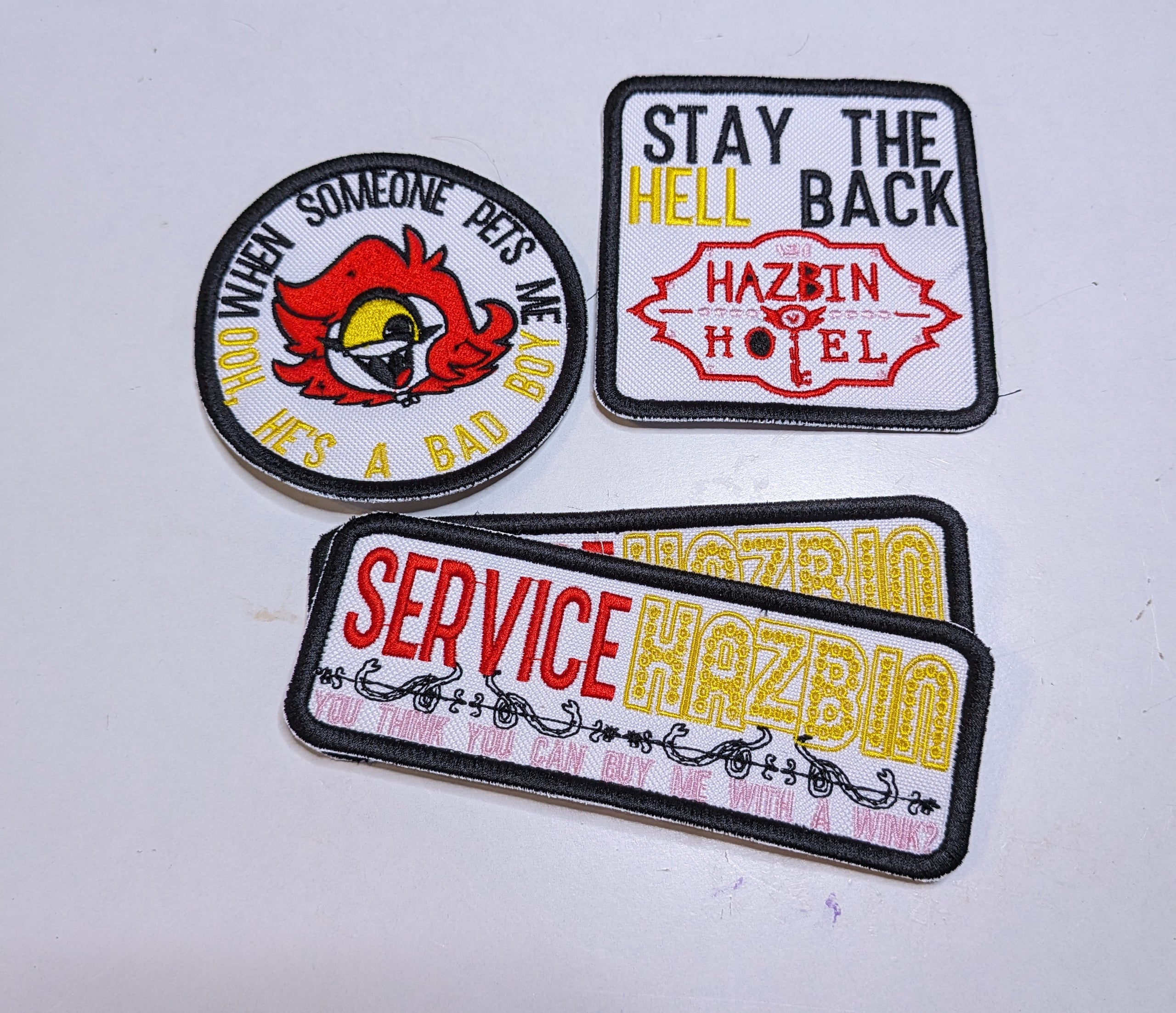 Service Dog Hazbin Hotel Themed Full Patch Set | Katelyn Morin