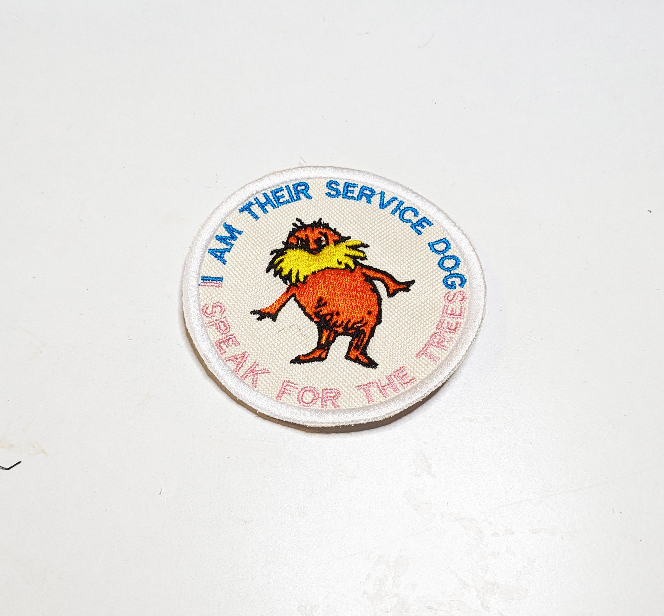 I am Their Service Dog Lorax Themed Patch | Katelyn Morin